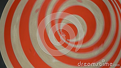 Rotating Disk with Optical Illusion in the Park Stock Footage - Video ...