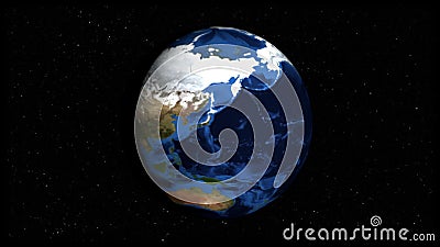 Rotating Earth with 360 Degree Stock Footage - Video of degree, base ...