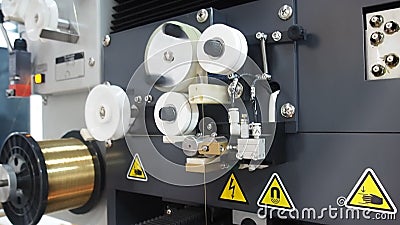 The Rotating Parts of the Spark Erosion Machine Stock Footage - Video ...