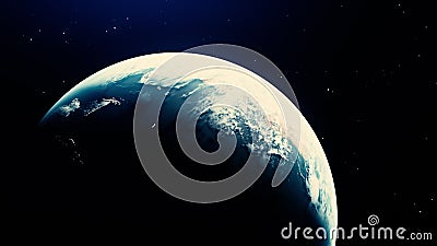 Rotating Planet Earth. Motion. Rapid Rotation of Earth with Life ...