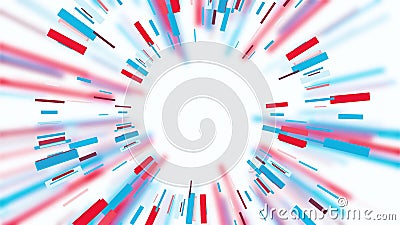 Rotating Rays in Circle. Motion. Animation with Simple Rotating Circle ...