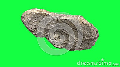 Rotating Stone on Green Screen Stock Video - Video of fragility ...