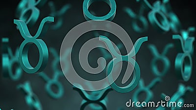 Rotating Taurus Symbol Animation Background Stock Video - Video of ...