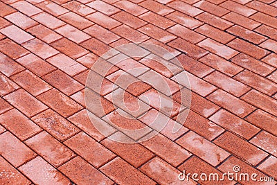 Rote Pflastersteine Lizenzfreie Stockfotografie - Bild: 30520057