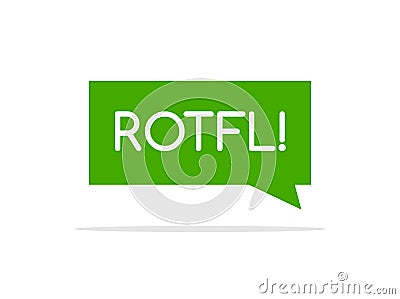 Rotfl Laughing Comic Speech Bubble, Rofl Word Cloud Cartoon ...