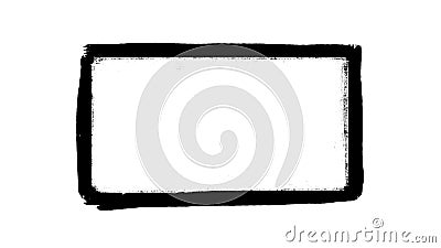 Rough Painted Frame, Loopable Stop Motion Animation on a White ...