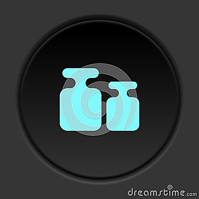 Round Button Icon, Cashbox. Button Banner Round, Badge Interface For ...