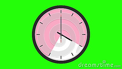 Round Clock Animation Wall Clock 3 Clock Greenscreen Animation Company ...