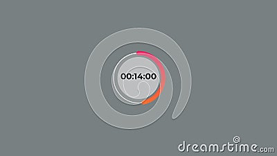 Round Clock Timer Counts Down 29 Seconds, Countdown, Alpha Channel ...