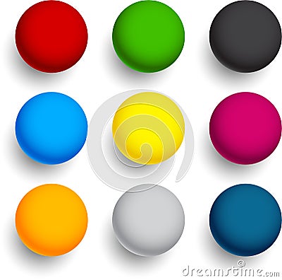 Round Colorful Balls. Stock Image - Image: 32613101