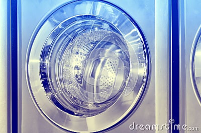 Round Loading Hatch Of Industrial Washing Machine Royalty-Free Stock ...