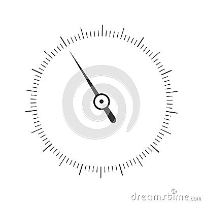 Round Measuring Scale With Arrow. 360 Degreetemplate Of Manometer ...