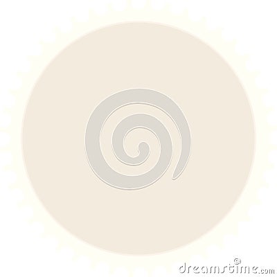 Round Postage Stamp Blank Template Vector Illustration | CartoonDealer ...