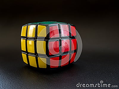 Round Rubik`s Cube Allready Solved Editorial Photo | CartoonDealer.com ...