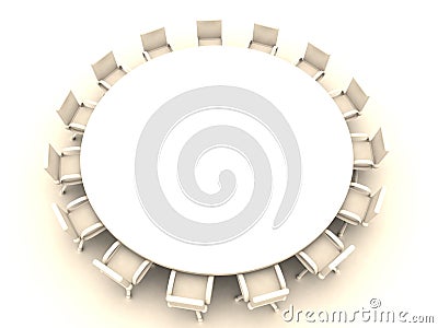 Round Table 1 Royalty Free Stock Image - Image: 523136