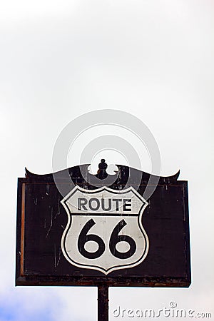 Route 66 Road Sign Royalty-Free Stock Photography | CartoonDealer.com ...