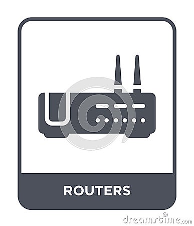 Routers Icon In Trendy Design Style. Routers Icon Isolated On White ...