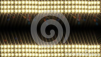 Row of lights from a stage stock video. Video of abstract - 41934247