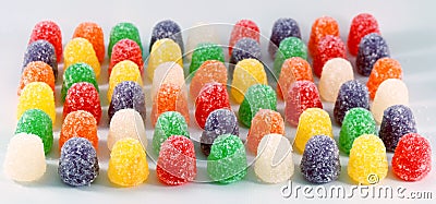 Rows Of Gum Drop Candy Stock Photo - Image: 3462050