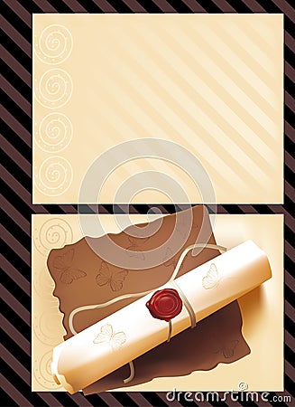 Royal Message Cartoon Vector | CartoonDealer.com #8340411