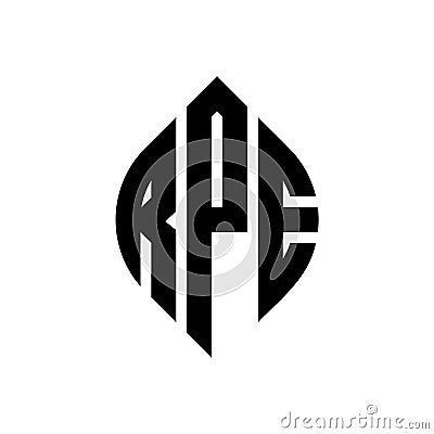 RPE Circle Letter Logo Design With Circle And Ellipse Shape. RPE ...