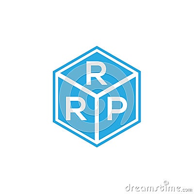 RRP Letter Logo Design On Black Background. RRP Creative Initials ...