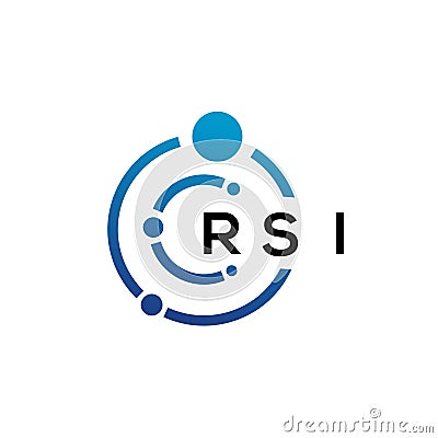 RSI Letter Technology Logo Design On White Background. RSI Creative ...