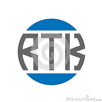 RTK Letter Logo Design On White Background. RTK Creative Initials ...