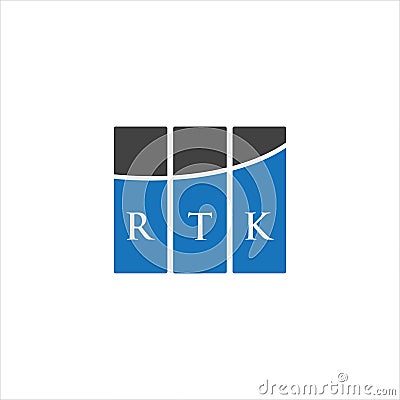 RTK Letter Logo Design On WHITE Background. RTK Creative Initials ...