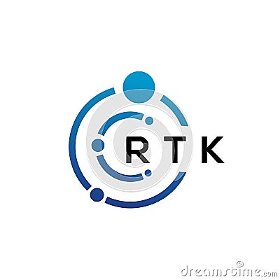 RTK Letter Technology Logo Design On White Background. RTK Creative ...