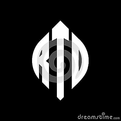 RTO Circle Letter Logo Design With Circle And Ellipse Shape. RTO ...