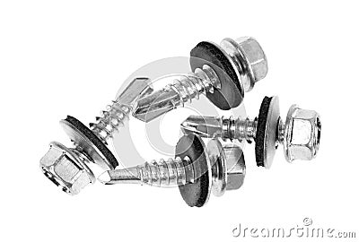 Rubber Bonded Sheet Metal Screws Stock Photo | CartoonDealer.com #36641052