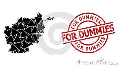 Rubber For Dummies Stamp Seal And Rounded Triangle Mosaic Of ...