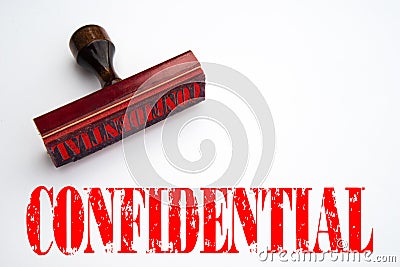 Rubber Stamp With The Word CONFIDENTIAL Royalty-Free Stock Photography ...