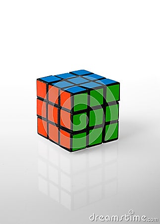 Rubik's Cube Whit Rgb Colors Editorial Stock Photo - Image: 17345193