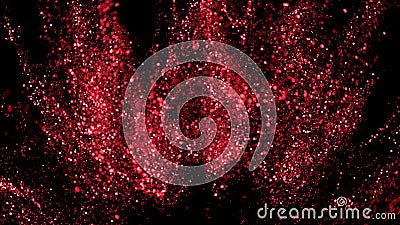 Ruby Red Glitter Sparkle Particle Explosion Background Texture Slow ...