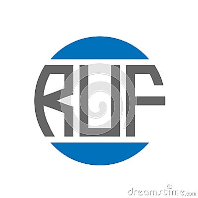 RUF Letter Logo Design On White Background. RUF Creative Initials ...