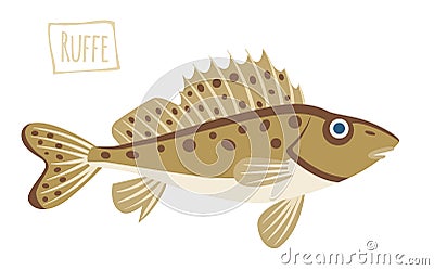 Ruffe, Vector Cartoon Illustration | CartoonDealer.com #67975722