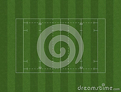 Rugby Pitch Layout Stock Illustration - Image: 50484161