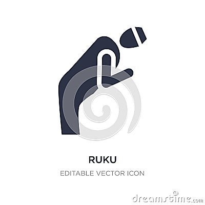 Ruku Icon On White Background. Simple Element Illustration From People ...