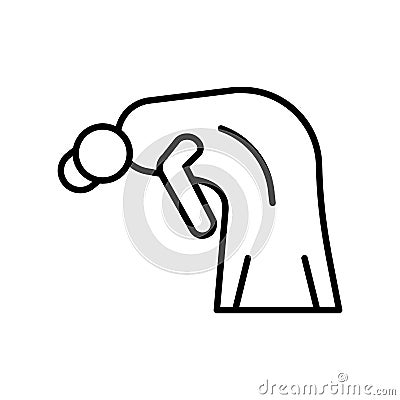 Ruku Posture Icon Vector Isolated On White Background, Ruku Posture ...