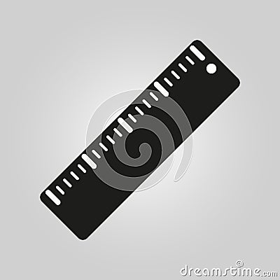 The Ruler Icon. Ruler Symbol. Flat. Vector | CartoonDealer.com #78743191