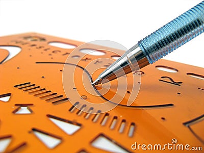 Ruler Template Precise Technical Drawing Stock Photography ...