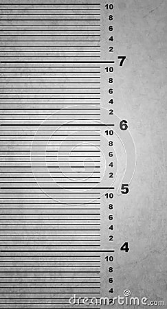 Ruler On A Wall Of A Jail Stock Photo - Image: 45536613