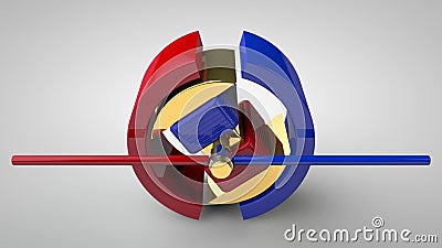 Run Animation with Electric Motor. Stock Footage - Video of power ...