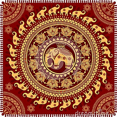 Rundes Muster Mit Verziert Stockfoto - Bild: 65774074