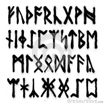 Runes Alphabet Royalty Free Stock Photography - Image: 19883647