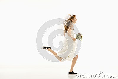 Running Bride. Stock Photography - Image: 2678832
