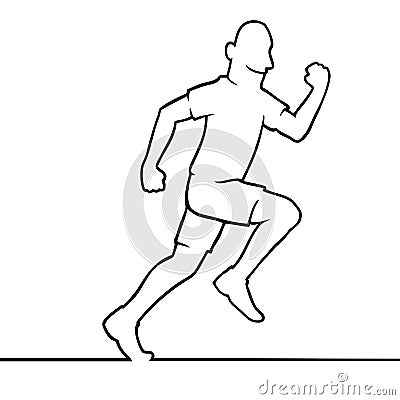 Running Man Royalty Free Stock Image - Image: 34660286