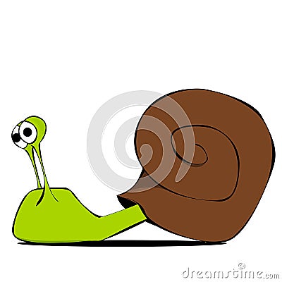 Running Slug In Comic Color Stock Photo | CartoonDealer.com #189051738